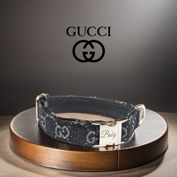 Luxury Leather Monogram Dog Collar and Optional Leash Set – Veselka ...